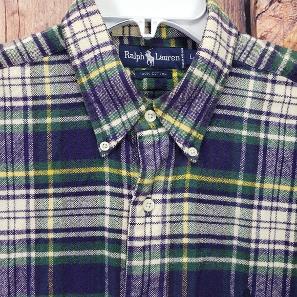 Ralph Lauren | Shirts | Ralph Lauren Shirt Mens Franel Plaid | Poshmark